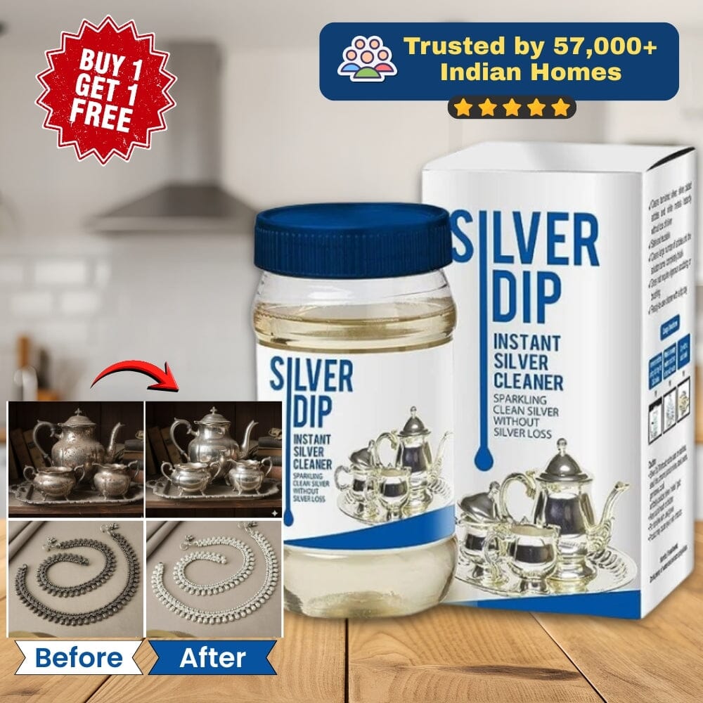 Instant Silver Dip Cleaner for Home & Kitchen | Safe Silver Cleaning L ...